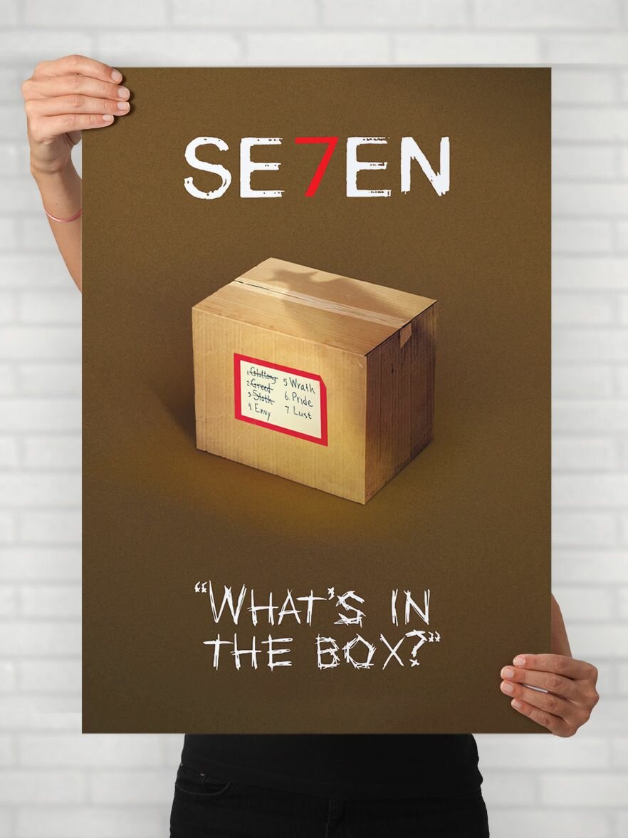 Плакат на стену для интерьера Семь (Se7en 17) - Постер по фильму кино формата А1 (60x84 см)
