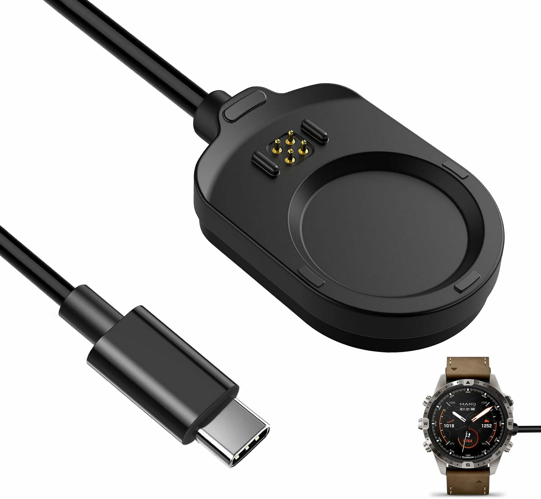 Garmin Charging/Data Clip USB-C For Marq GEN 2 (кабель питания/данных USB-C для часов Garmin серии Marq GEN 2)