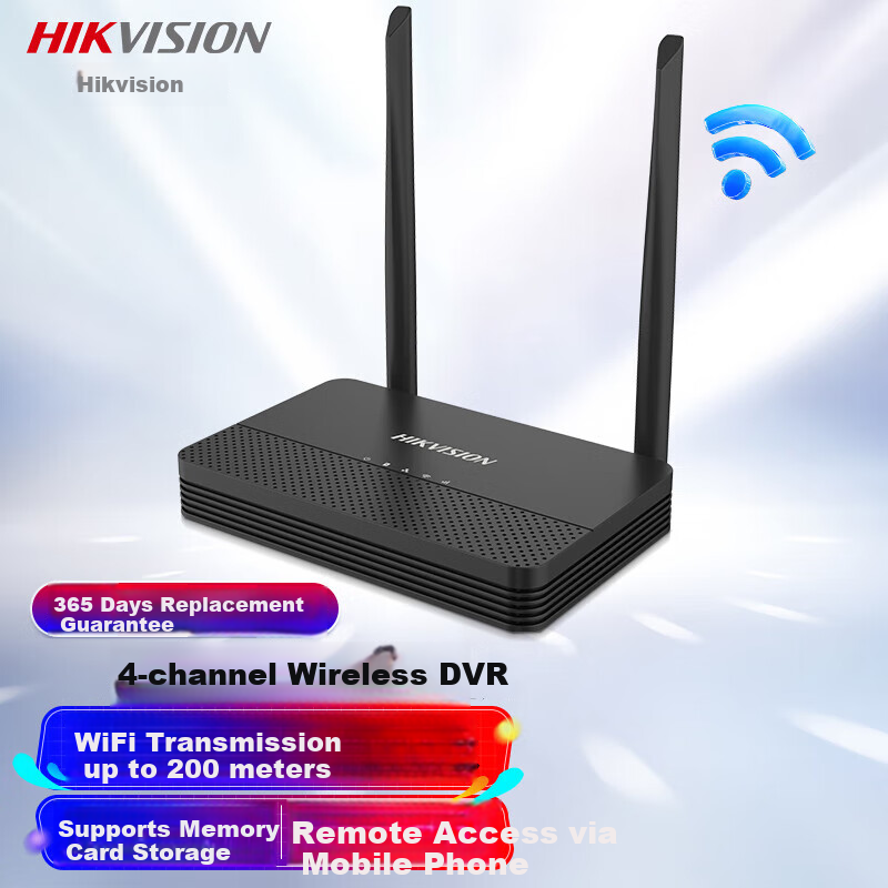 HIKVISION 4-канальный беспроводной сетевой видеокамера с NVR-модулем, удаленный просмотр через приложение и