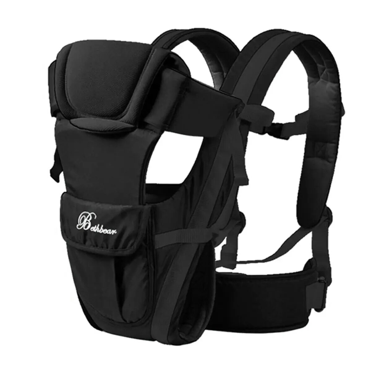 Черная переноска для младенцев Baby Carrier 4 в 1