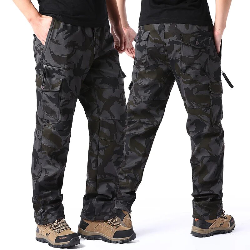 Мужские тактические брюки камуфляж Black Camo, 4XL