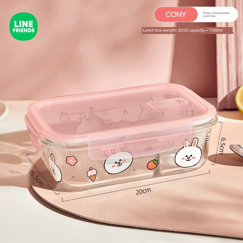 Ланч-боксы Taobao, с изотермической сумкой для ланча, с отделениями, с удобными палочками для еды