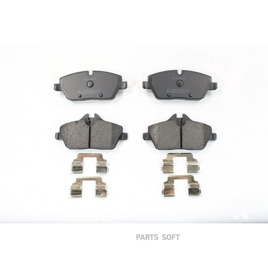Колодки тормозные ZF RUSSIA GDB1611ZFR передн, BMW: 1 (E81), 116 d, 116 i, 118 d, 118 i, 120 i, 1 (E87), 116 d, 116 i