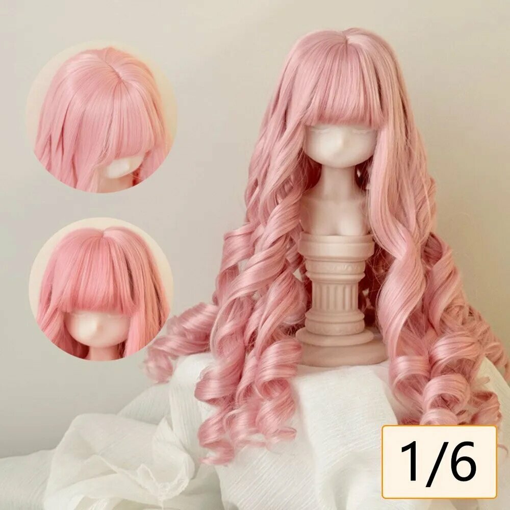 Кукольный парик, подходит для куклы BJD 1/6, размер головы 15-17 см