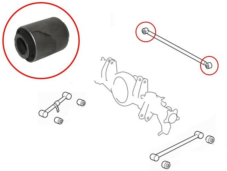 Сайлентблок SAT ST-48740-60150-B рычага Toyota Land Cruiser J200 07-21, Lexus LX 07-23