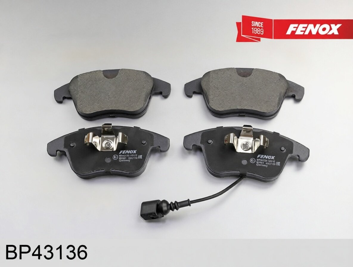 Колодки диск передние Q3, Sharan 10-, Tiguan 07- BP43136 FENOX арт. BP43136
