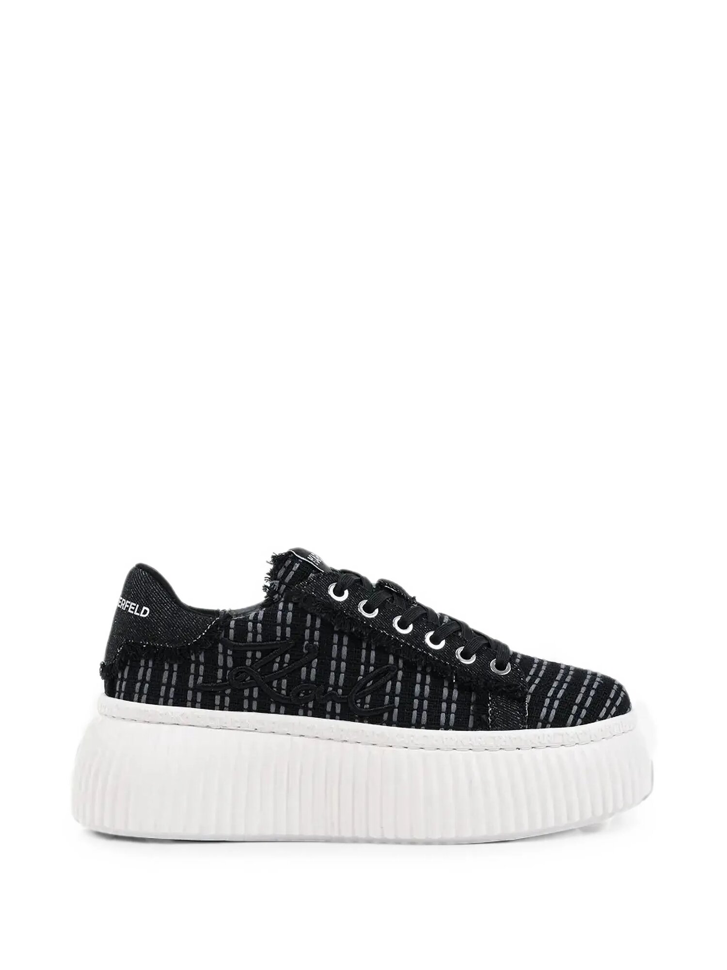Кроссовки Kreeper bouclé-knit frayed sneakers