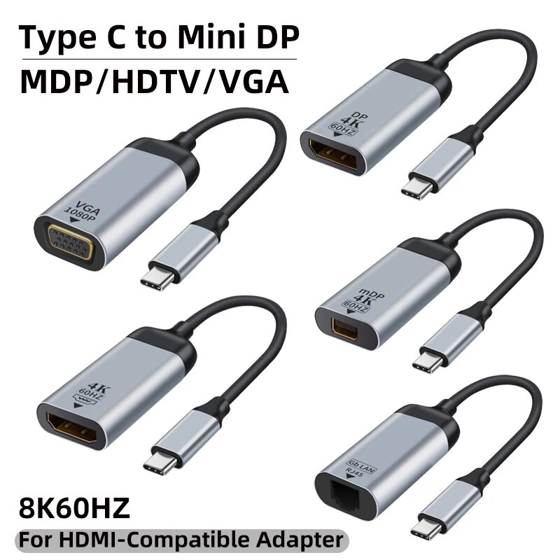 USB C - Mini DP адаптер, 4K 60Hz, Type 3 — фото 1