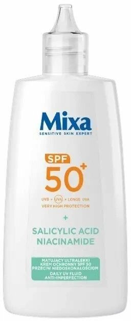 Средство солнцезащитное Mixa Daily UV Fluid SPF50+ 40 мл