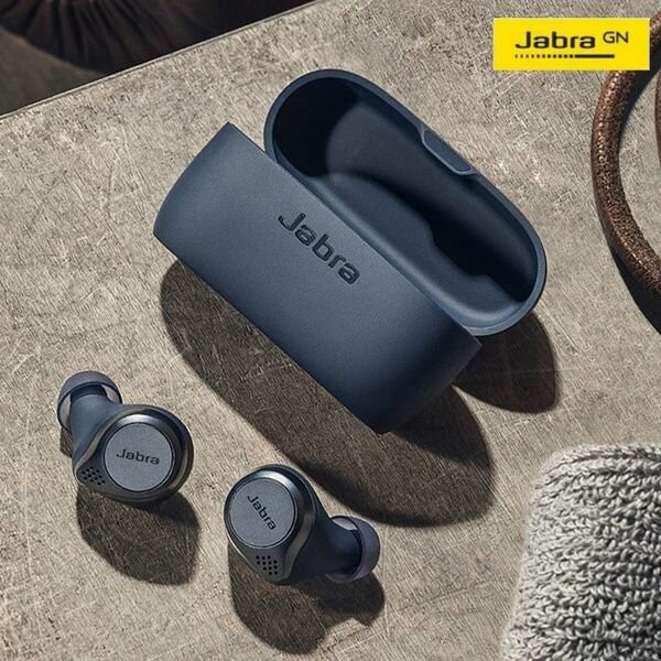 Наушники беспроводные с микрофоном Jabra Elite 75T, Bluetooth, USB, синий