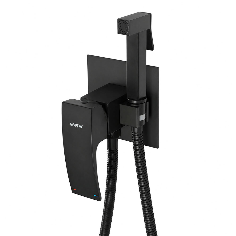 Гигиенический душ со смесителем GAPPO G7207-6, черный
