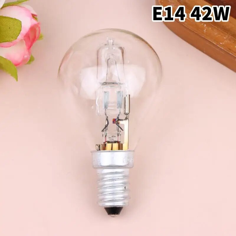 HELTFARM Галогенные лампы G45 28W тёплый белый свет G45 E14 230V 42W