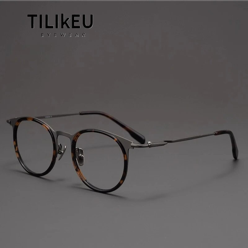 Мужская оправа для очков Tortoiseshell Gun, 155 мм
