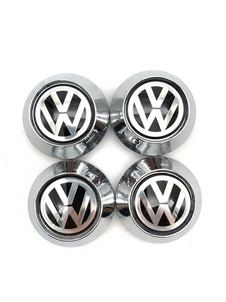 Колпачок на ступицу литого диска на автомобили Volkswagen / фольксваген, размер 69/65/9 мм, комплект 4 штуки.