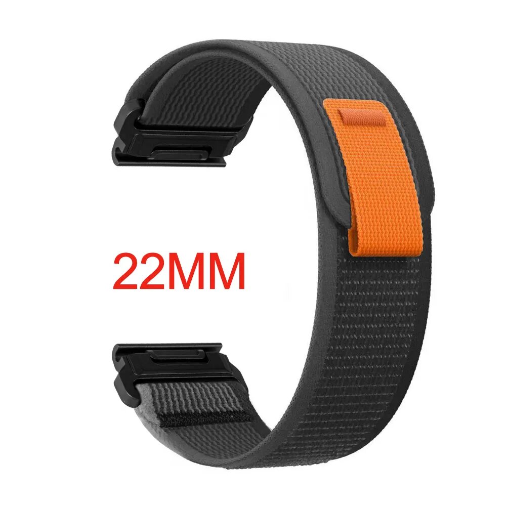 Нейлон ремешок для Garmin Fenix 8 E 7 6 Pro 5 Plus 47 мм, браслет Quick Fit 22 мм для Forerunner 970 965 955 945 935 Epix 2, Instinct 3 45 мм
