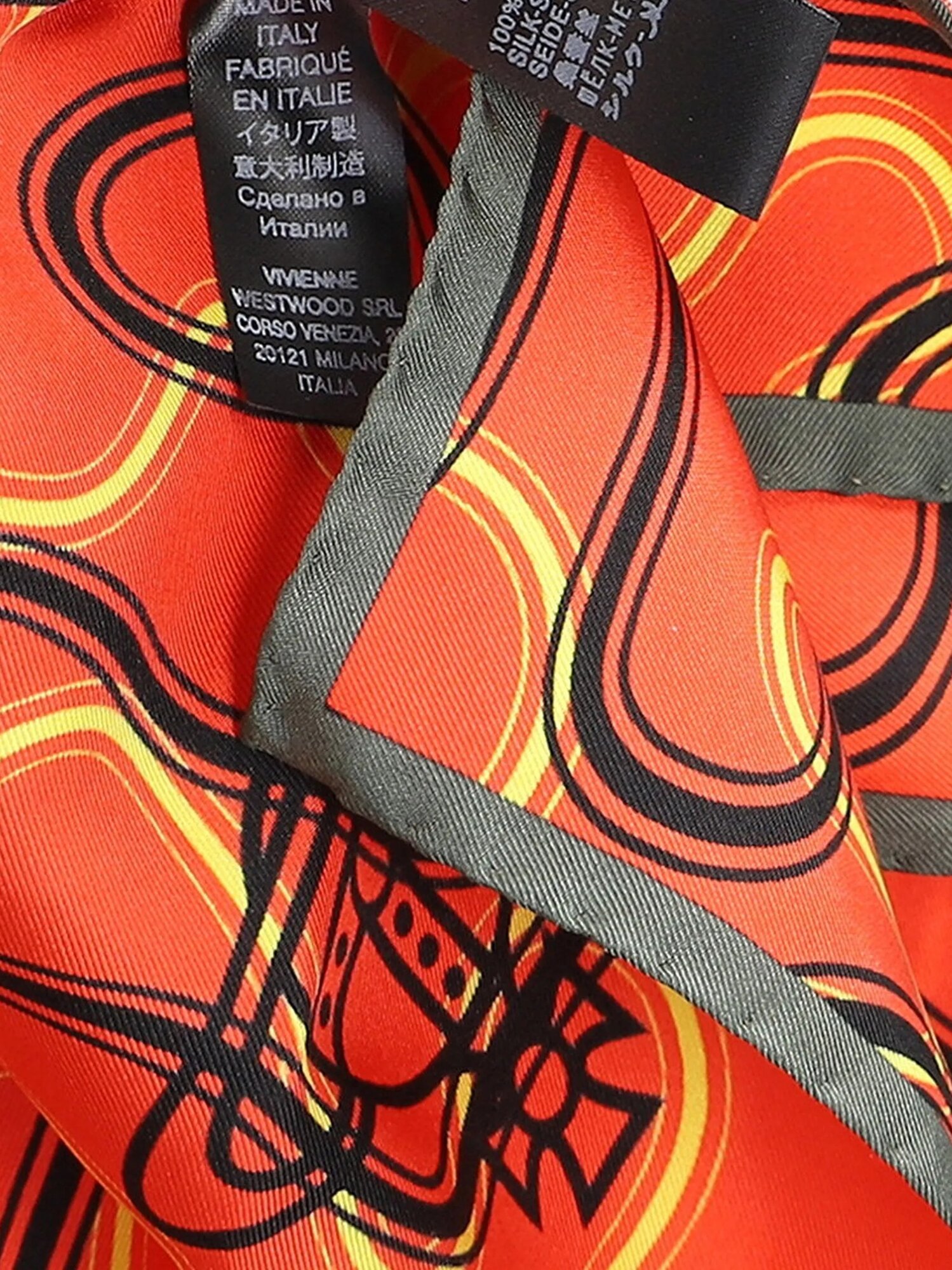 Шарф Vivienne Westwood Wiggle Orb для девочек, orange — фото 1