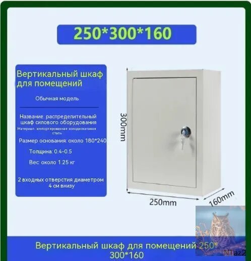 Щиток электрический с монтажной панелью металлический навесной