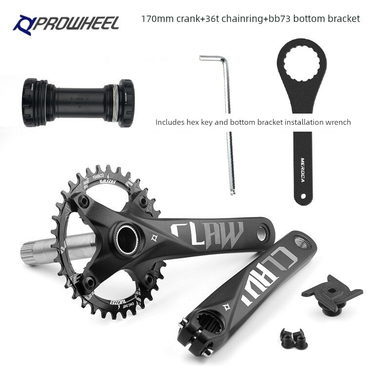 PROWHEEL 170 мм 36Т кривошип с звездой и кареткой (Haomeng)