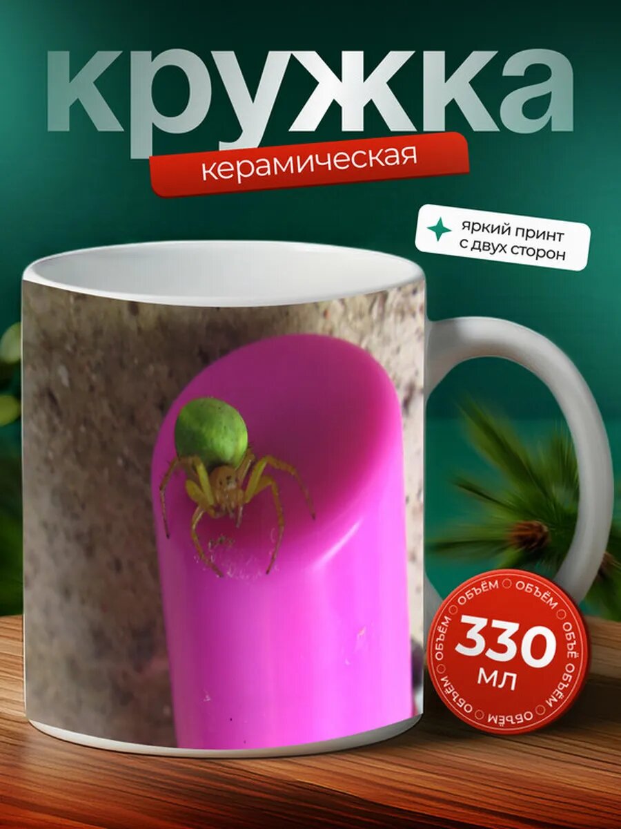 Кружка Мизумена паук-цветочник паукообразное 3,