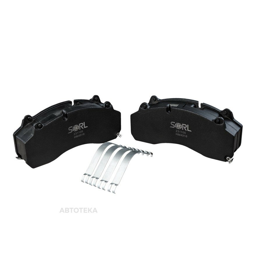 Колодки тормозные дисковые задние SITRAK HOWO (WG9100444150) SORL HM4916