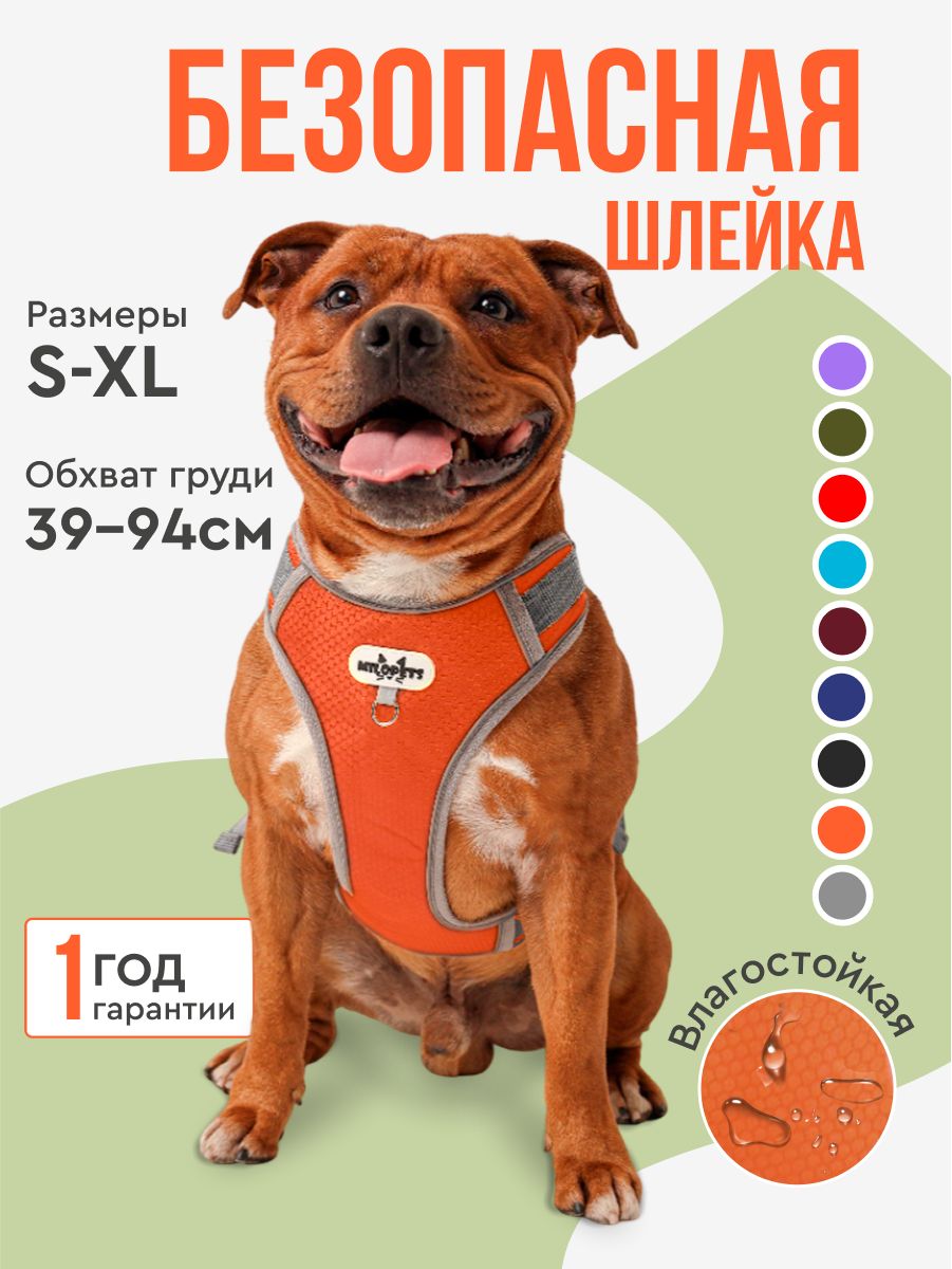 Анатомическая шлейка для собак крупных пород MiloPets, XL