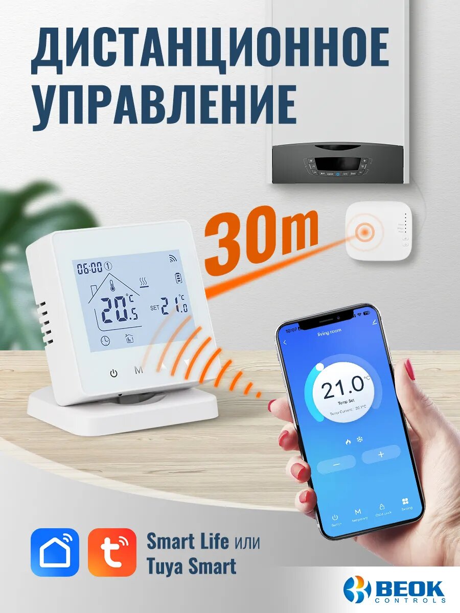 Беспроводной терморегулятор для газовых котлов