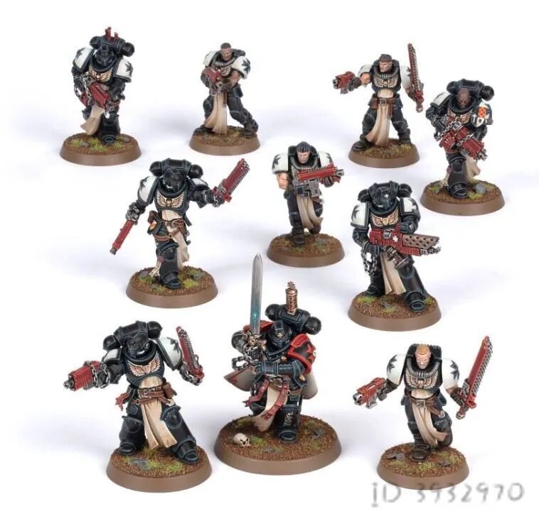Смола Миниатюра Warhammer 40000 BLACK TEMPLARS PRIMARIS CRUSADER / миниатюр для настольной игры Упражнения для раскрашивания