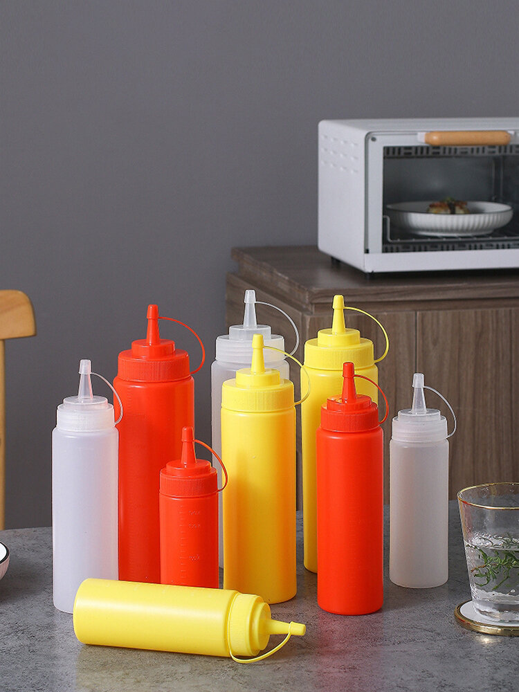250/360/450 Мл Бутылки Для Приправ С Крышкой-дозатором Для Кетчупа, Горчицы, Майонеза, Острых Соусов, Оливкового Масла