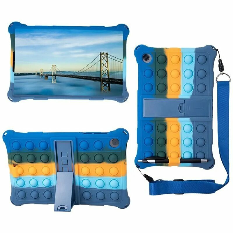 Защитный чехол для Lenovo Tab M10 FHD Plus (10.3") (TB-X606) / Леново Таб М10 ФХД+ TB-X306 10.3 дюйма планшета с плечевым ремнем Защищенный от падения чехол для планшета