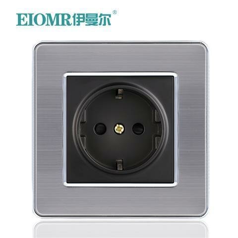 Немецкая стандартная розетка, панель розеток европейского типа, розетка немецкого типа, панель розеток немецкого типа 86-го типа, скрытая настенная установка, европейский стандарт.