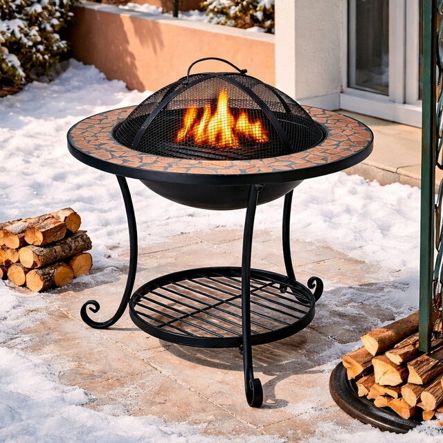 Костровая чаша со столом Terra 58*44 см, Koopman, X75000240