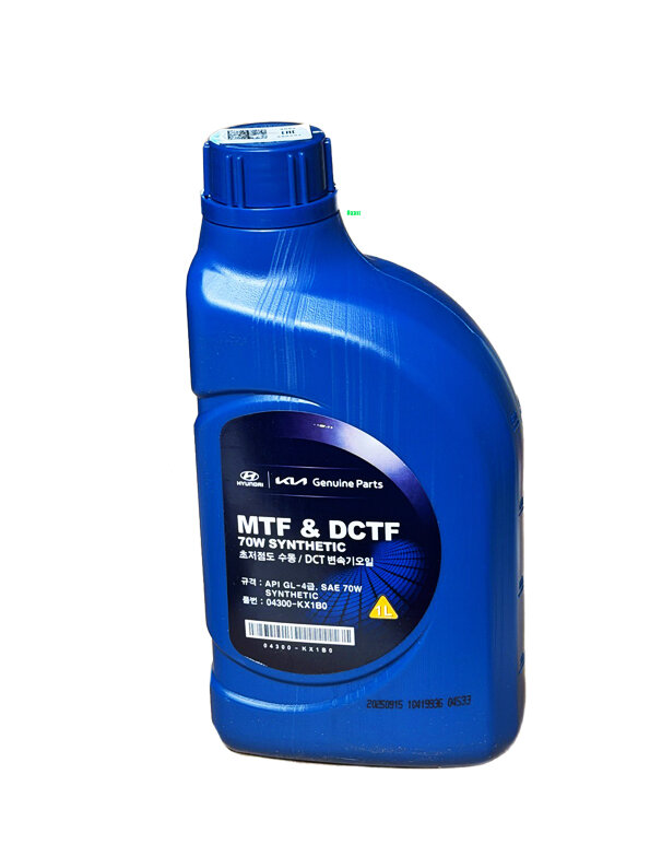 Трансмиссионное масло HYUNDAI DCTF Fluid, синтетическое, 75W