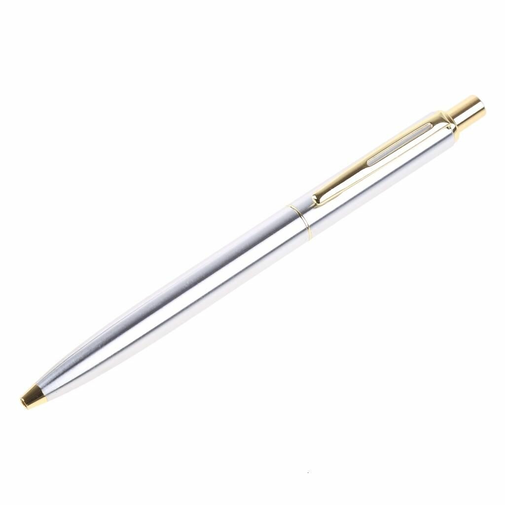 Шариковая ручка Baoer 37, Серебро+ золото