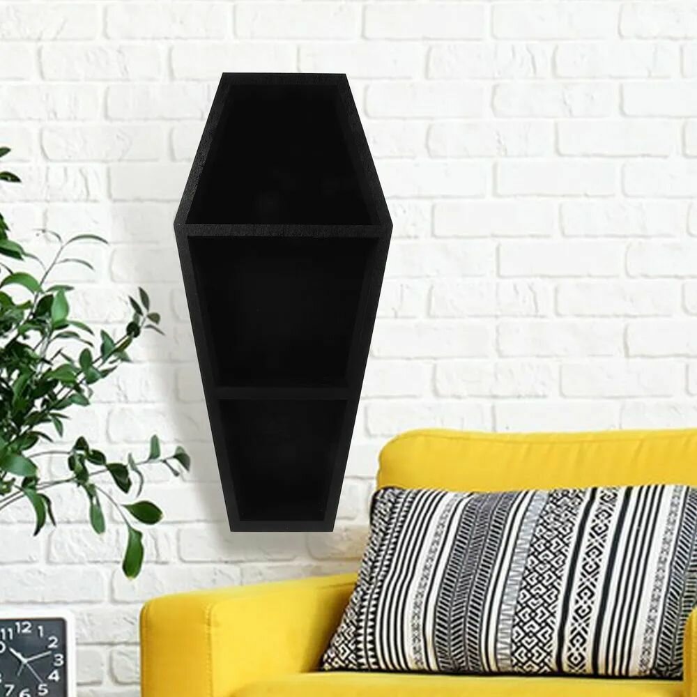 Стеллаж для хранения гробов, полка для декора, декоративная, Хэллоуин, складная 38.00X18.00X4.40CM