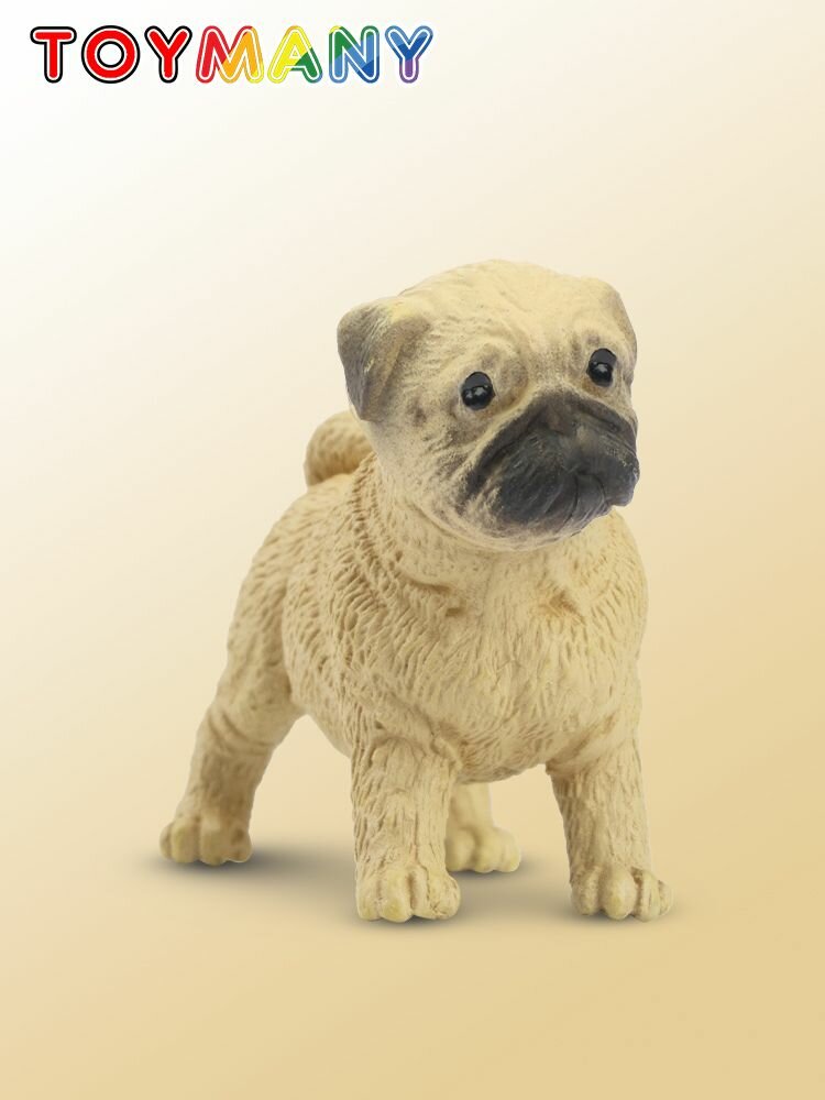 Toymany фигурка домашнего животного, Мини-щенок стоячего мопса, 42X15X30mm