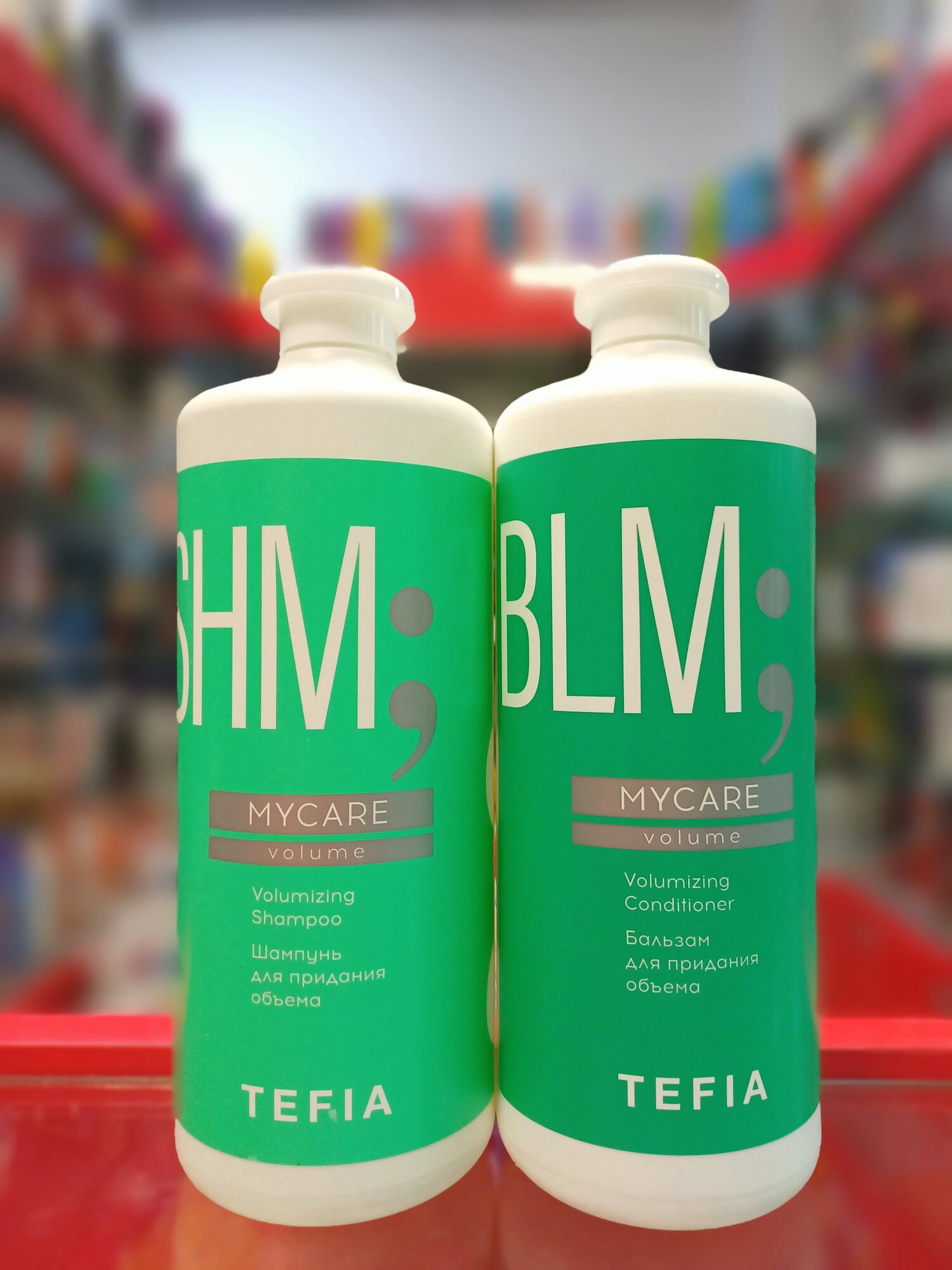 Набор для придания объема волосам MYCARE Volume Tefia (шампунь 1000мл, бальзам 1000мл)