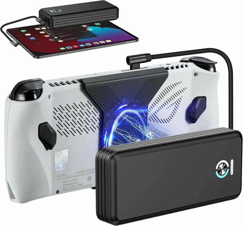 Магнитный блок питания SiWiQU емкостью 20000 мАч для ROG Ally, быстрая зарядка 65 Вт