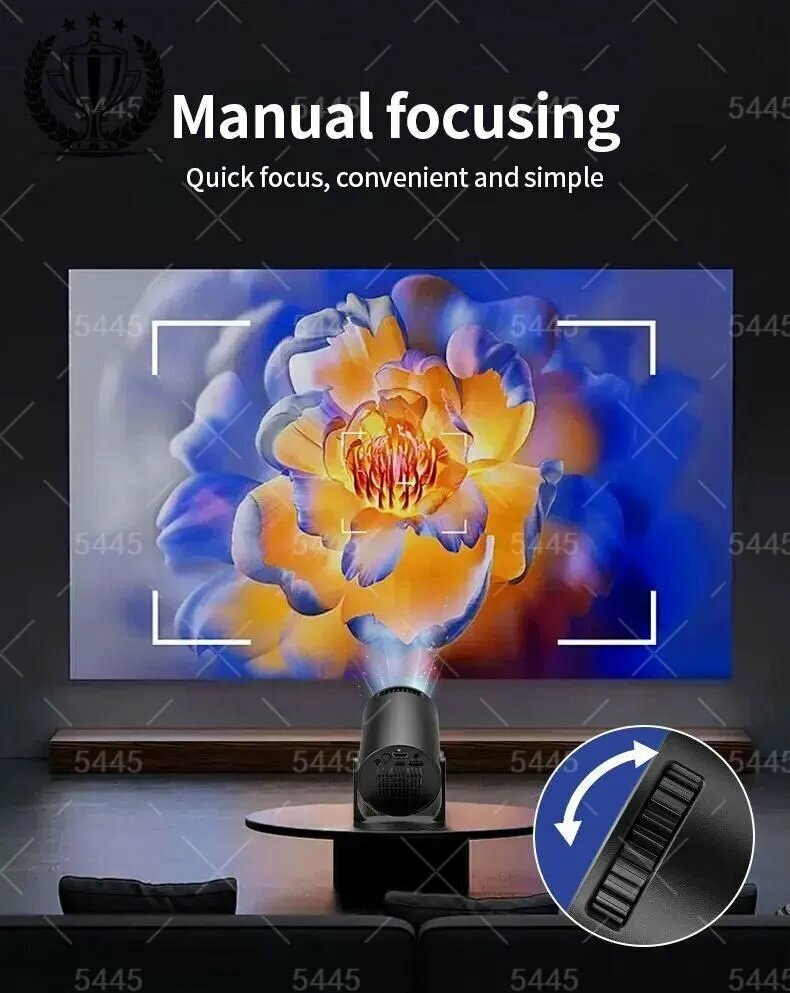 Портативный проектор "Thundeal" TD80W, разрешение 1920х1080, гобо-эффект, 1.5 кг