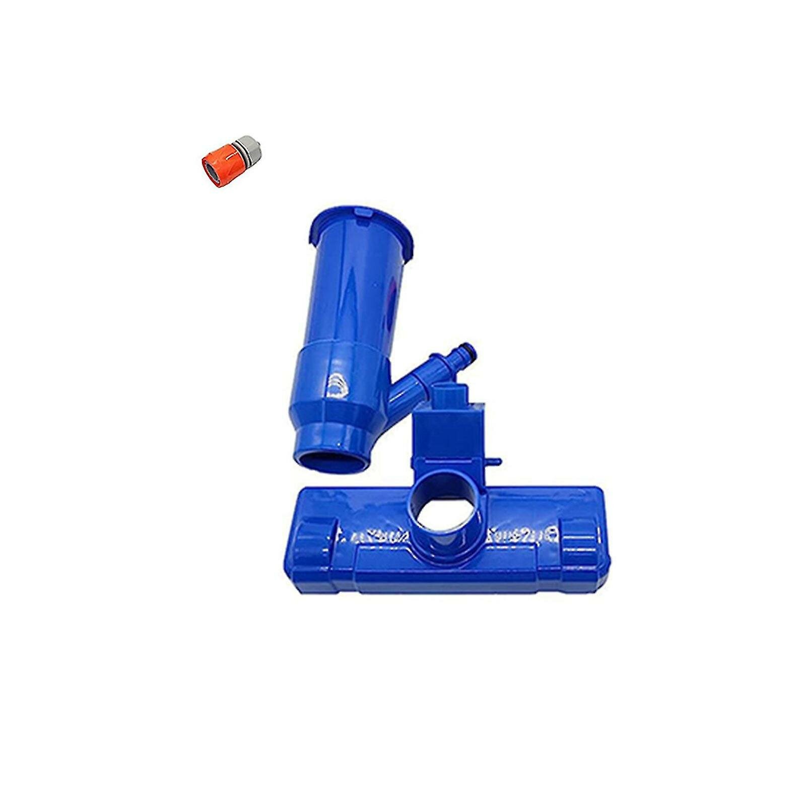 Пылесос для бассейнов и спа с щеткой, материал ABS, цвет синий, размер 30 x 25 x 6 см, вес 500 г, комплект в упаковке 1 шт, для бассейнов спа прудов фонтанов, подходит для стандартного садового шланга и телескопической штанги