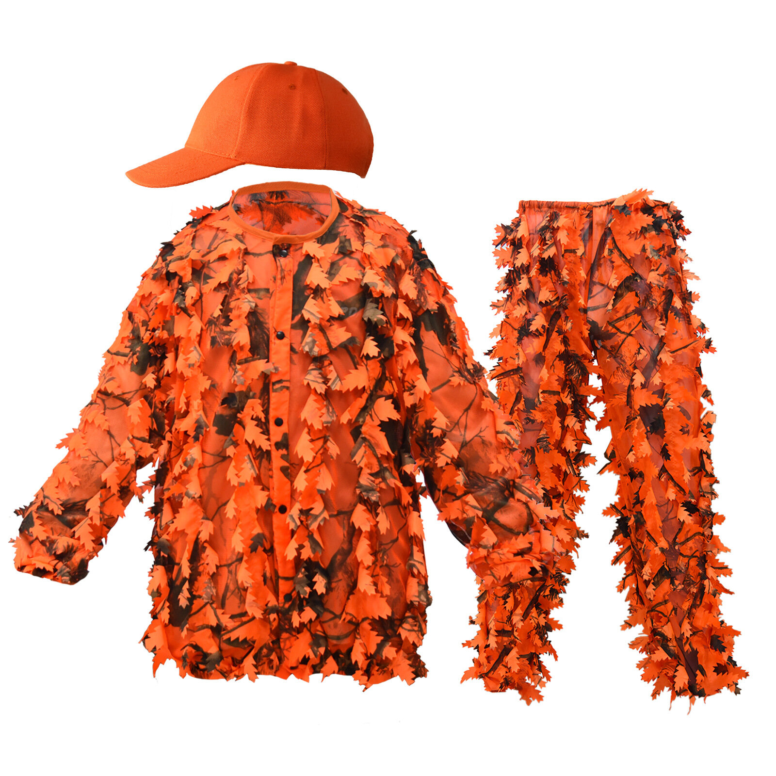 Камуфляжный костюм PUBG Maple Leaf 2026, 3D биомиметический трехмерный камуфляжный костюм для фотосъемки на природе, наблюдения за птицами, тренировок по CS.