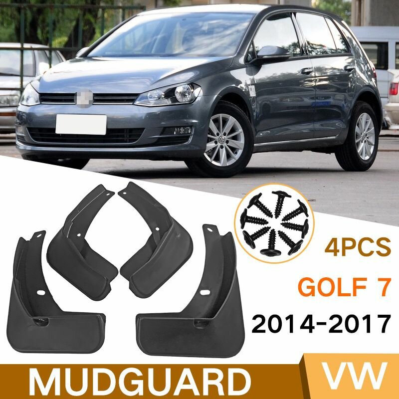 Брызговики, арт. Для Volkswagen GOLF 7 2014-2017 крылья шины Брызговики 4 шт, 4 шт.