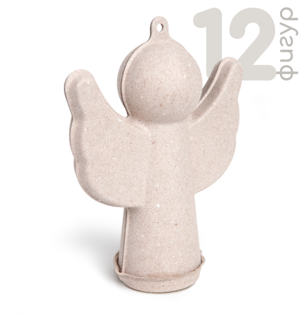 Набор фигур для творчества "Ангел", пресс-масса шар-папье, 12 шт, 11x4x14 см