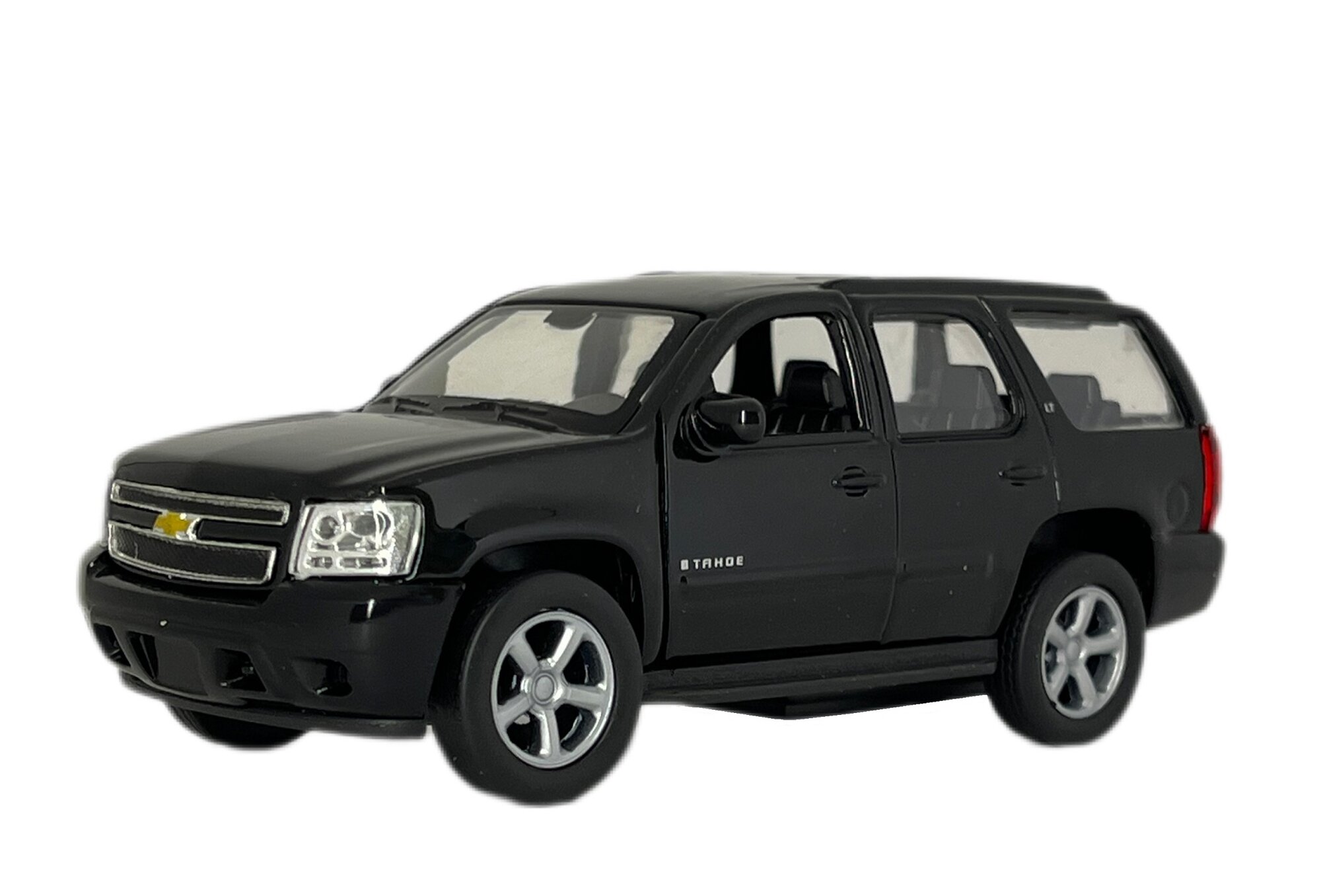 Модель машины 1:38 Chevrolet Tahoe Welly, цвет черный, металл