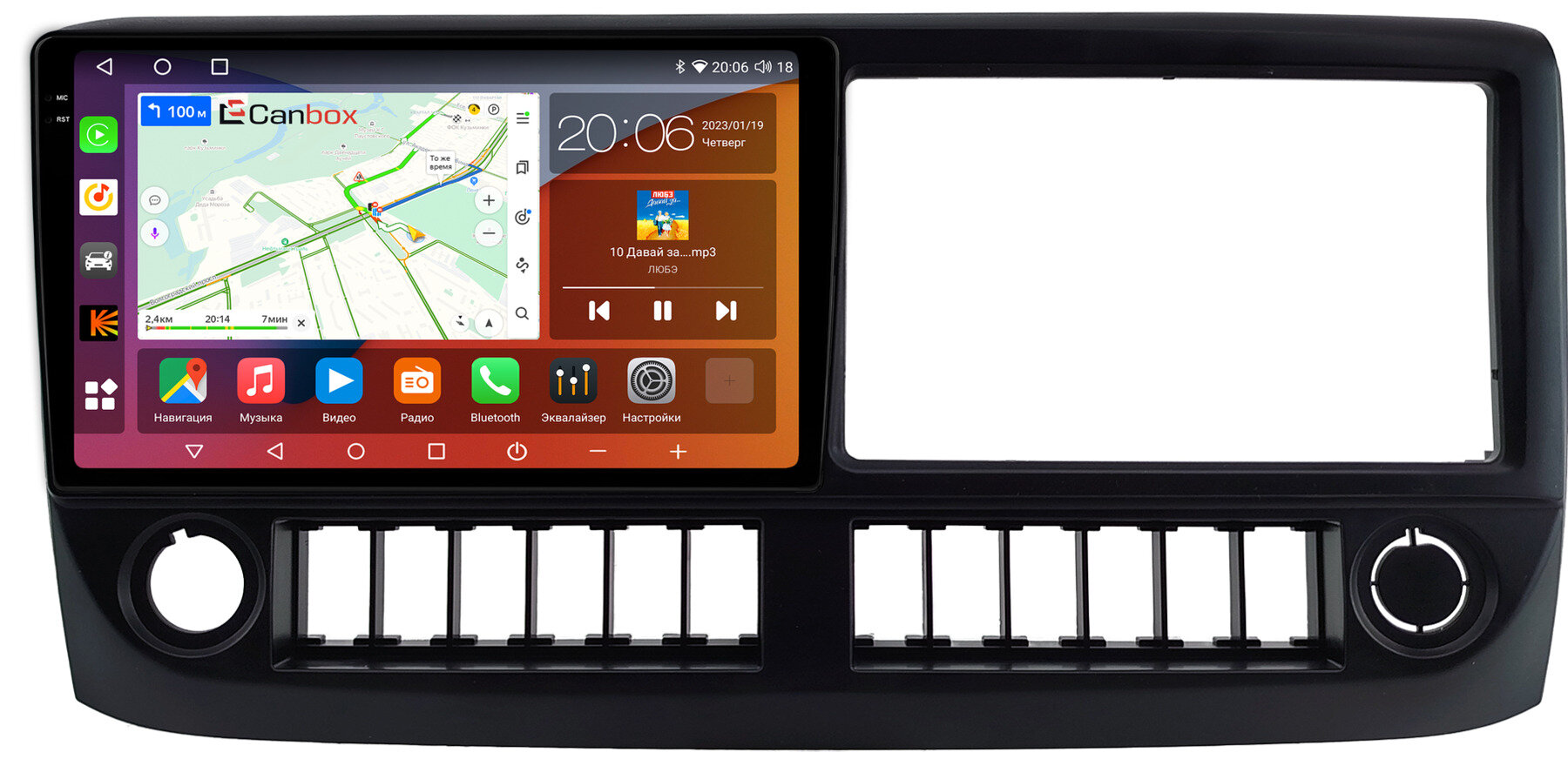 Штатная магнитола Foton Aumark (BJ, S85, S100, S120) 2017-2025, Ollin 2023-2025 Canbox H-Line 2K 4186-9-0796 Android 10 (4G-SIM, 8/256, DSP, QLed)