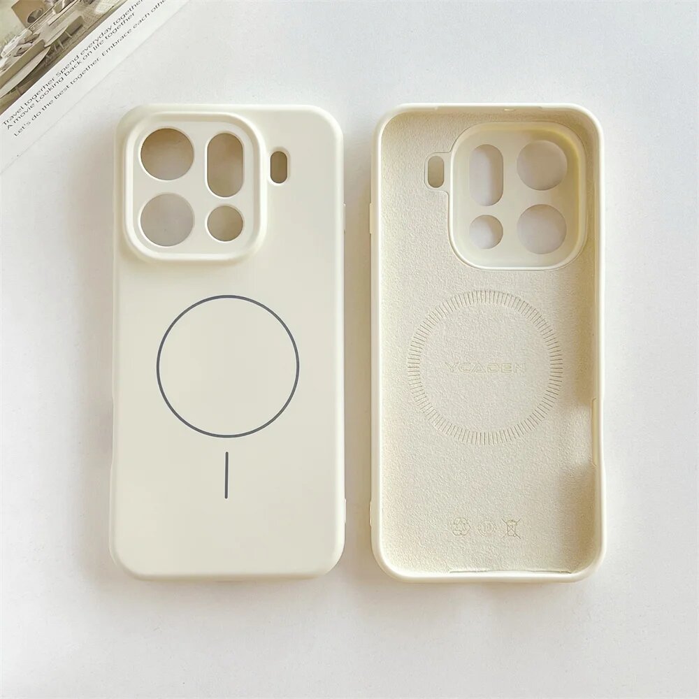 Белый чехол Oppo Find X9 Pro MagSafe Antique White