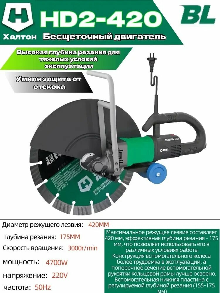 Бетонорез Алмазная кольцевая пила по бетону