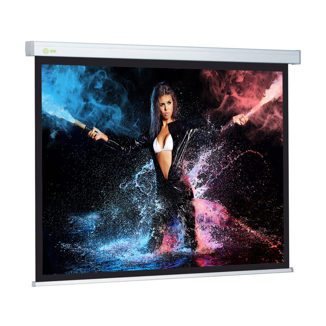 Экран для проектора Cactus Wallscreen CS-PSW-180X180 104", рулонный, 180х180 см, 1:1, матовое полотно