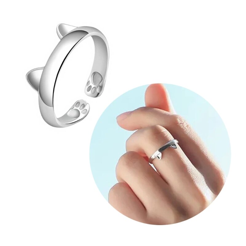 Кольцо из кошачьего когтя со следами от попадания на молоко-2