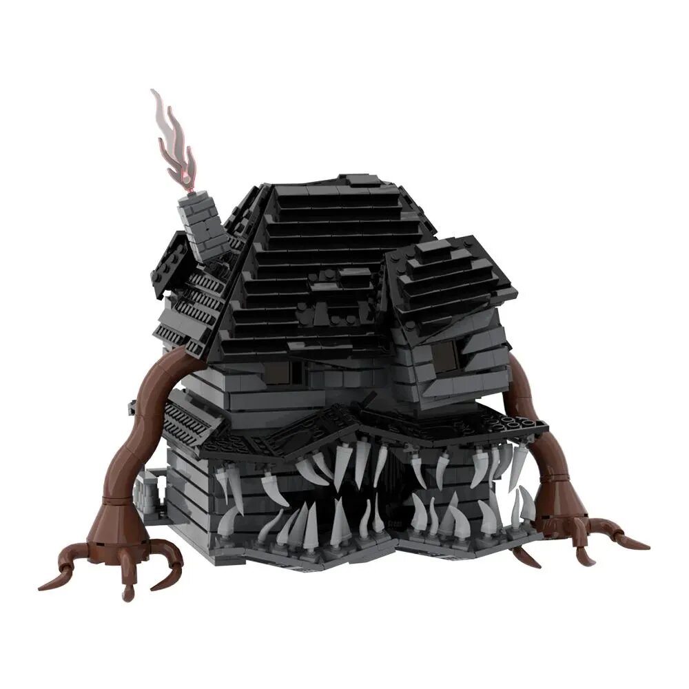 MOC модель дома монстров строительные блоки, пластиковый конструктор для детей 6+