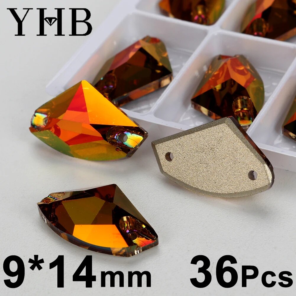 Стразы YHB Galactic 9x14mm, 36шт